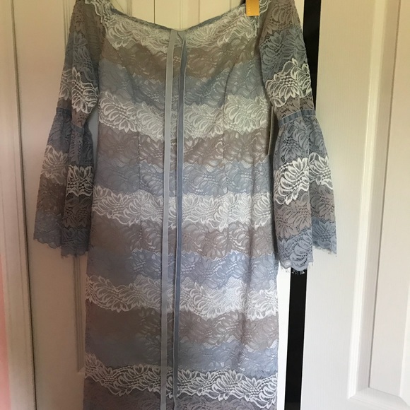 Boston Proper | Dresses | New Shade Of Blue Lace Boston Proper Dress ...